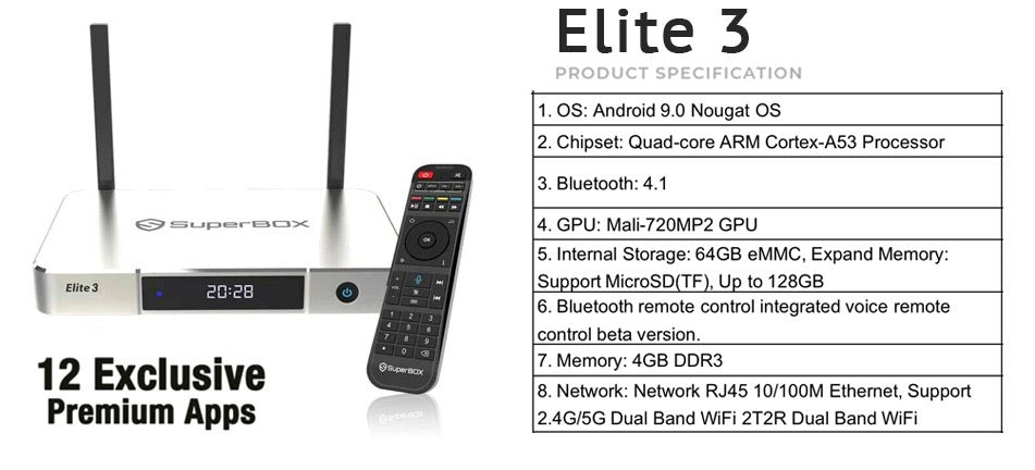 SuperBox Elite 3 | Fully Load 6K with 4GB RAM &64GB Media Player ...